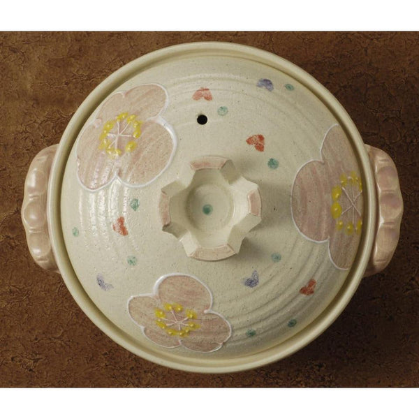 Banko Ware Donabe 1-2 People 21cm Sakura Clay Pot – Shoran Japan